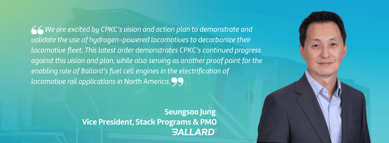 Ballard receives follow-on order from CPKC Rail for additional fuel ... Ballard receives follow-on order from CPKC Rail for additional fuel ...